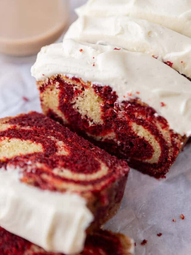 Layered Marble Cake with Chocolate Cream Cheese Frosting